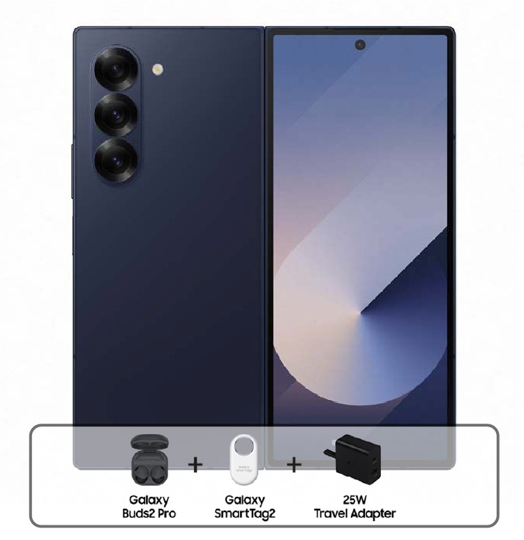 Buy Samsung Galaxy Z Fold6 5G, 256GB Smartphone, Navy Online in Qatar ...